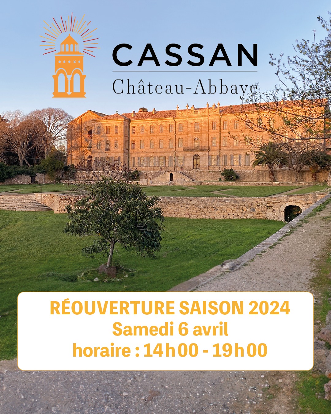 Réouverture de la visite patrimoniale de Cassan - Château Abbaye de Cassan